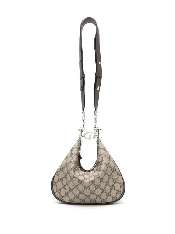 Gucci Small Attache Shoulder Bag - Neutrals