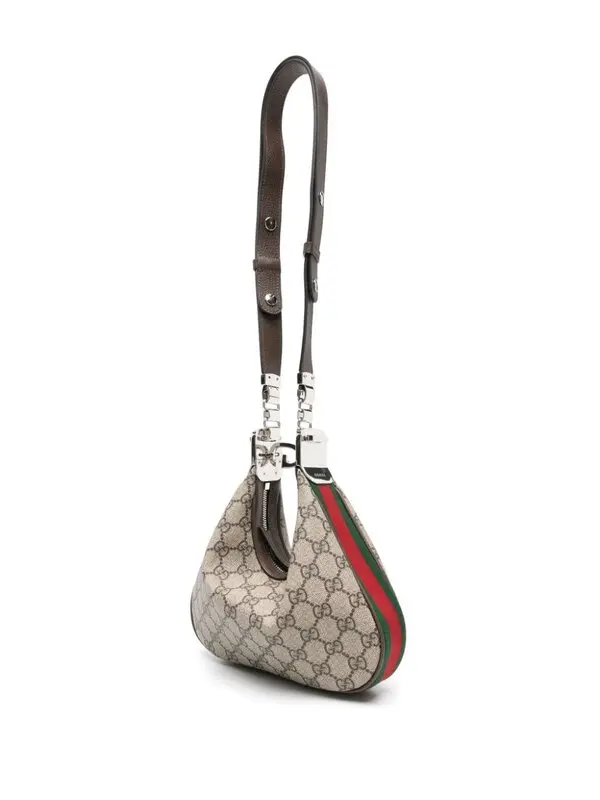Gucci Small Attache Shoulder Bag - Neutrals