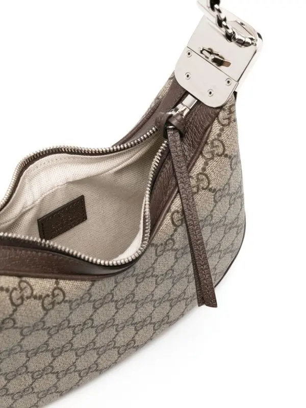 Gucci Small Attache Shoulder Bag - Neutrals