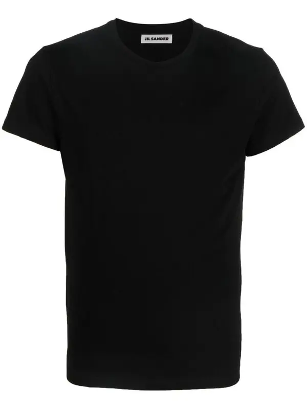 JIL SANDER Short-sleeve Cotton T-shirt - Black