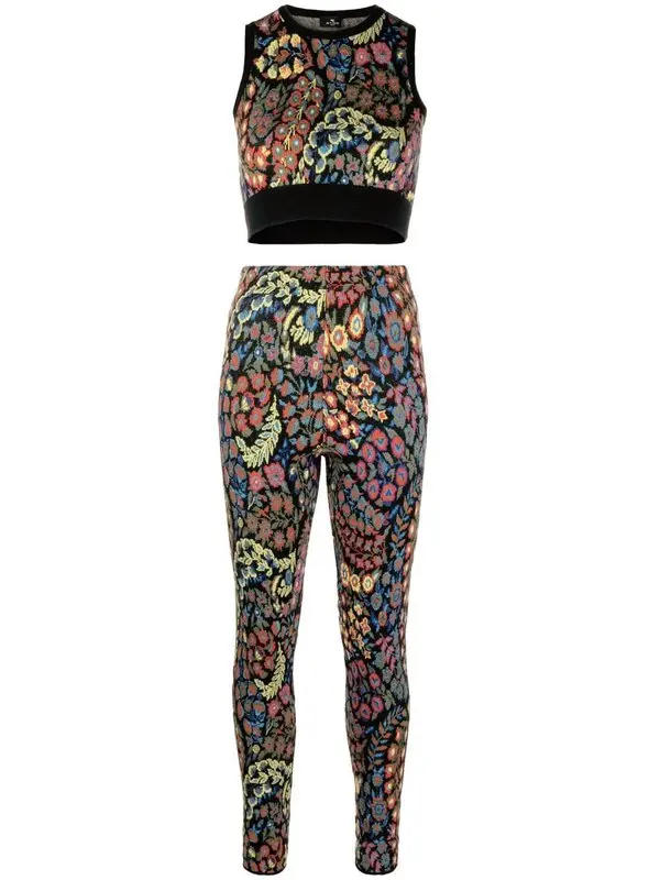 Etro Knitted Floral Two-piece Set