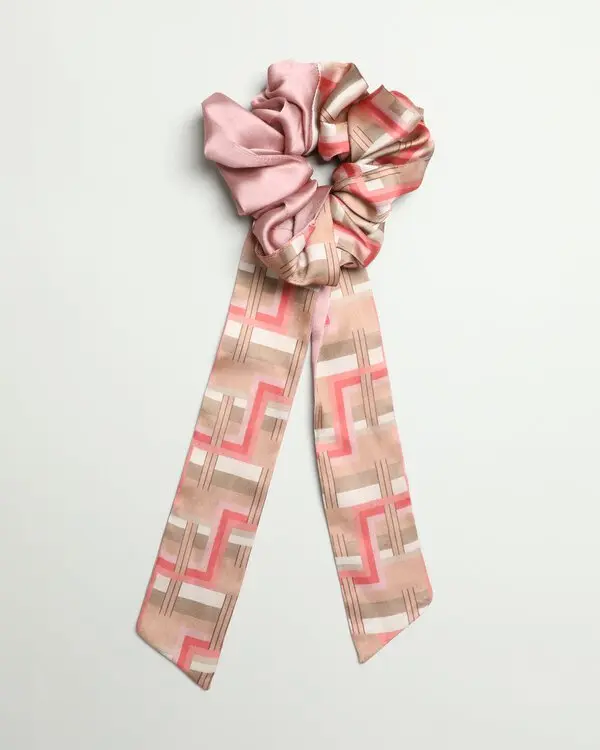 Alexis Bittar Ribbon Scrunchie In Deco Grid - 60% Off  display picture 2