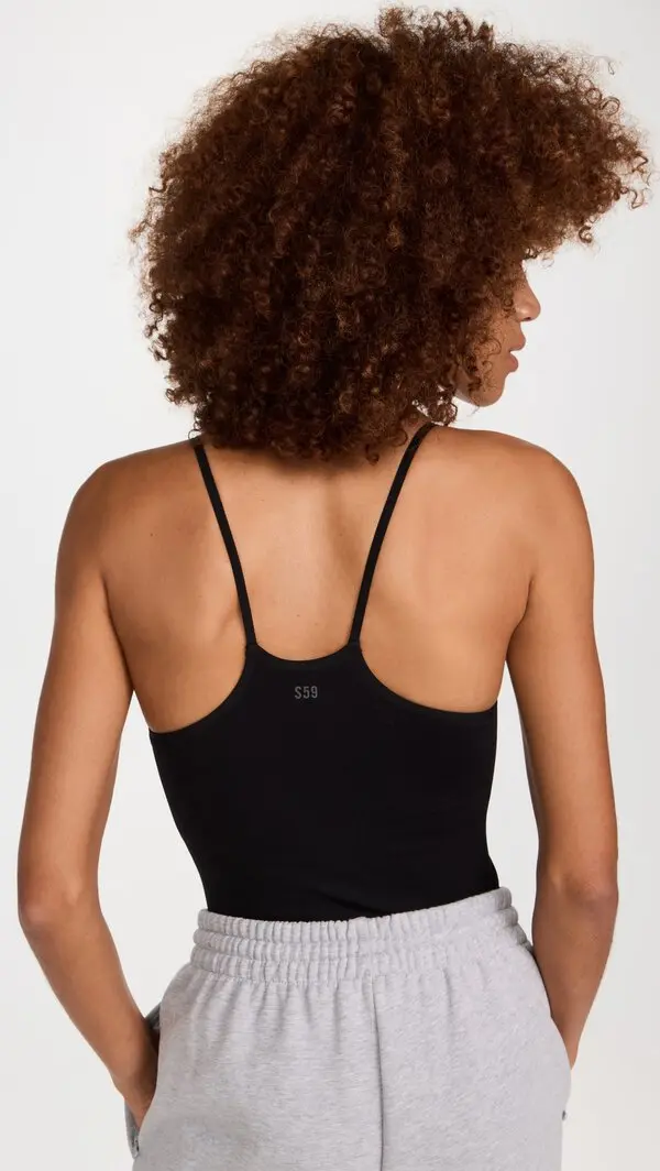 Splits59 Loren Seamless Waist Length Tank - Black