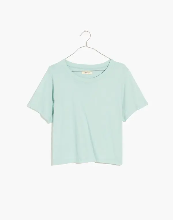 Madewell Softfade Cotton Boxy-crop Tee