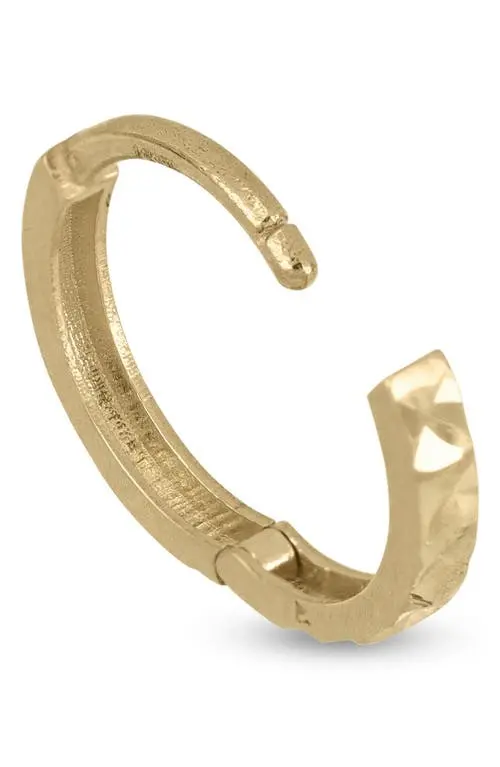 Bony Levy 14k Gold Textured Huggie Hoop Earrings