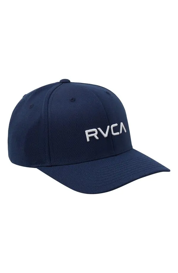 Rvca Flexfit Twill Baseball Cap - Navy