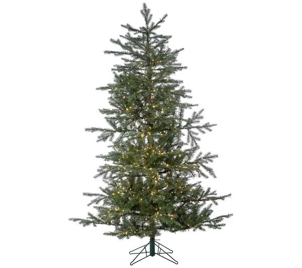 GERSON INTERNATIONAL 6.5-foot High Pre-lit Natural Cut Portland Pineby Gerson Co - One-color