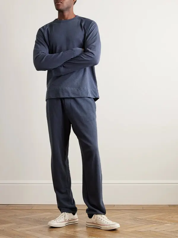 JAMES PERSE Straight-leg Supima Cotton-jersey Sweatpants