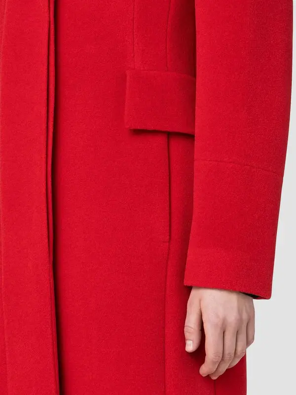Akris Long Wool-blend Coat - Red