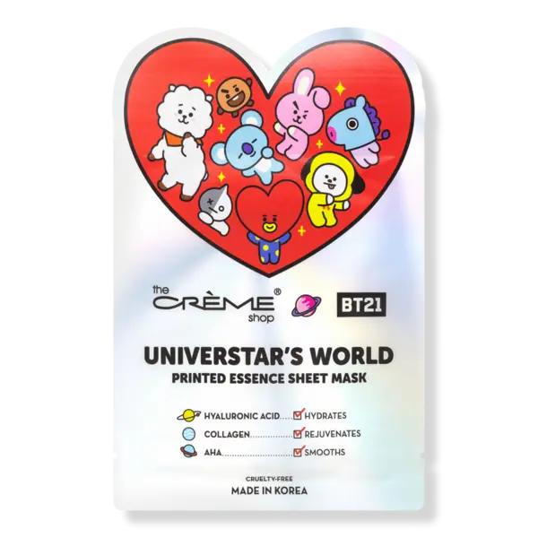 THE CREME SHOP Bt21 Universtar's World Printed Essence Sheet Mask - One-color