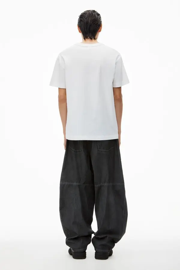 Alexander Wang Pocket Tee In High Twist Jersey