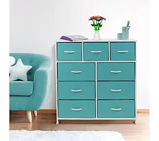 SORBUS 9-drawer Fabric Dresser
