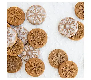 NORDICWARE 5 Pc Snowflake Cookie Stamps & Half Sheet Pan Set