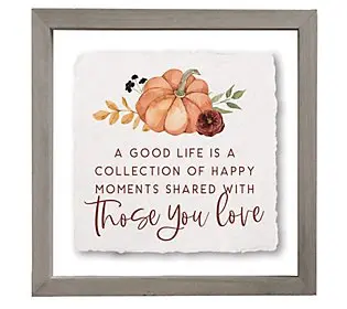 SINCERE SURROUNDINGS 10' Good Life Pumpkin Floa Ting Frame Art - One-color