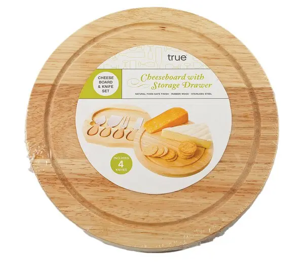 TRUE BRANDS Camembert Cheese Board & Tool Set