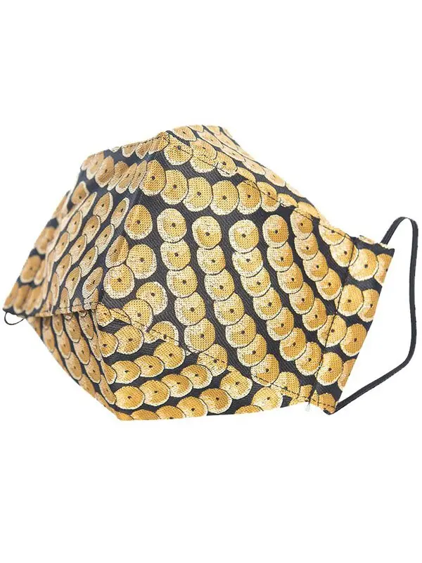 Ranjana Khan Oralie Printed Silk Face Mask Covering
