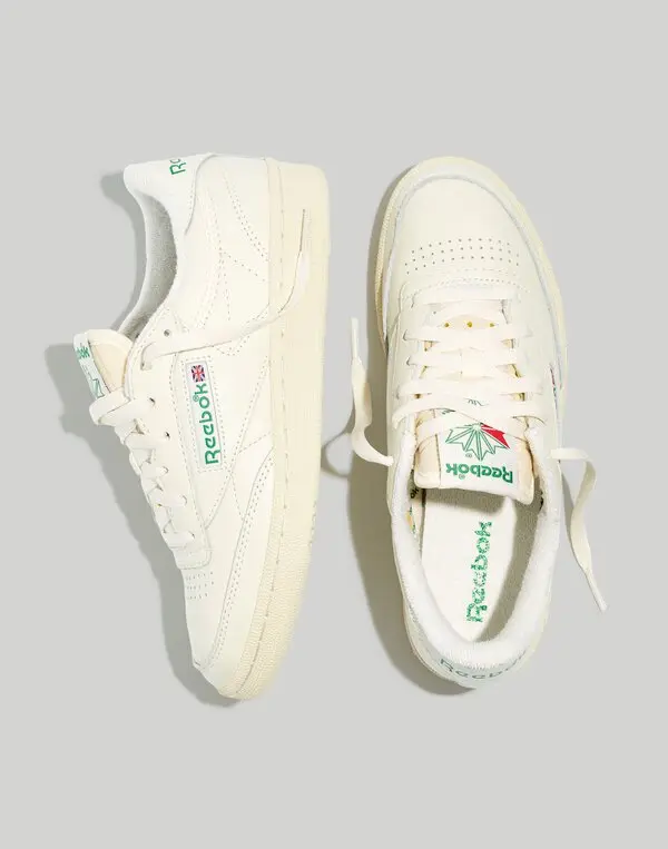Madewell Reebok® Club C 85 Vintage Sneakers - Chalk,alabaster,glen Green