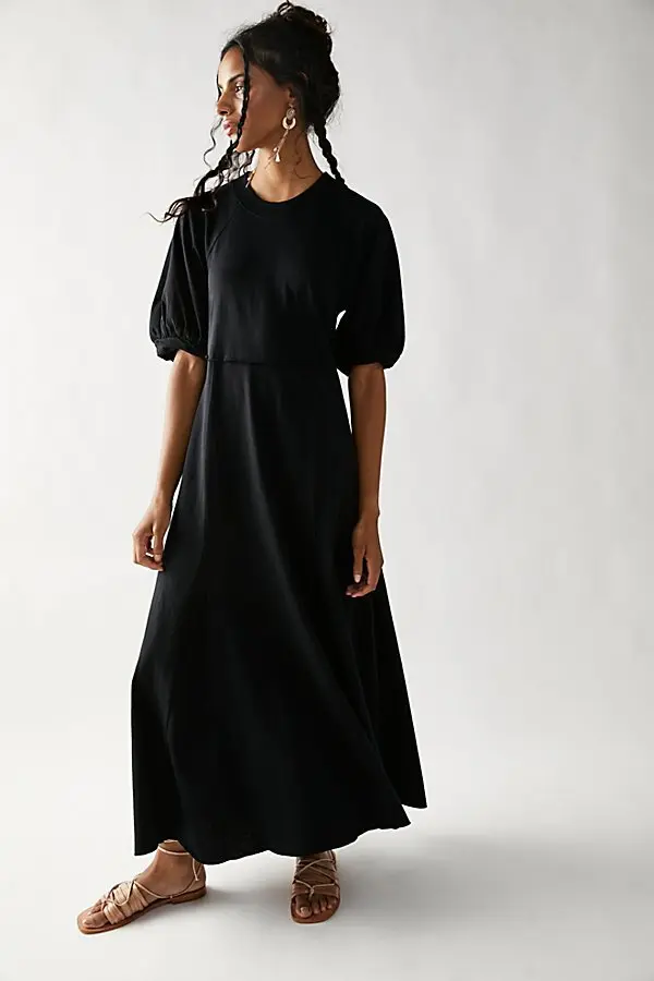 Free People Brentwood Maxi Dress - Black