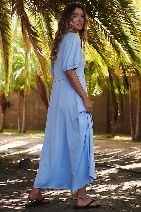Free People Brentwood Maxi Dress - Windsurfer