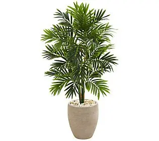 NEARLY NATURAL 4' Areca Tree In Planter By - One-color