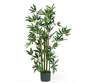 NEARLY NATURAL 4' Bamboo Plant By - One-color