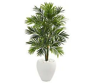 NEARLY NATURAL 4' Areca Palm Tree In Planter By - One-color