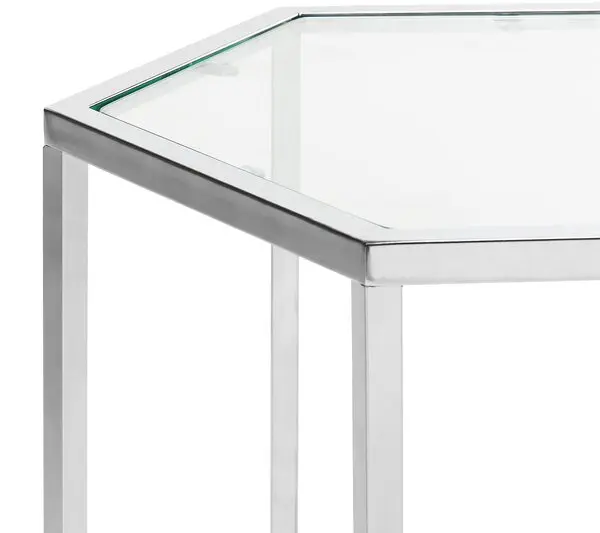 SAFAVIEH Teagan Glass End Table
