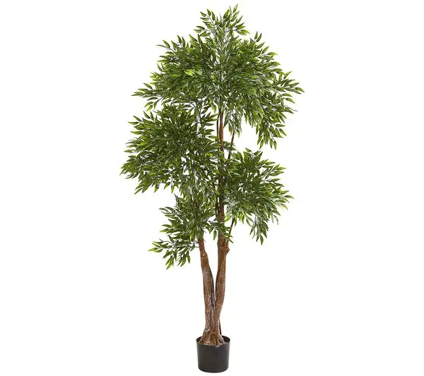 NEARLY NATURAL 69' Ruscus Artificial Tree By
