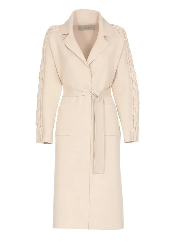 D.exterior Wool Silk And Cashmere Coat