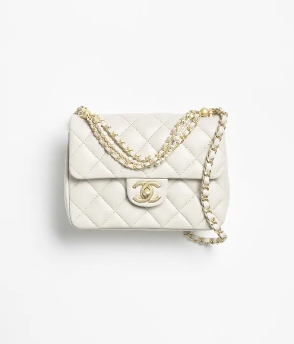Chanel Flap Bag - Light Gray