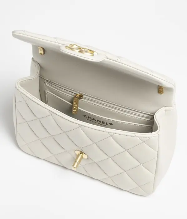 Chanel Flap Bag - Light Gray