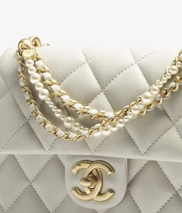Chanel Flap Bag - Light Gray