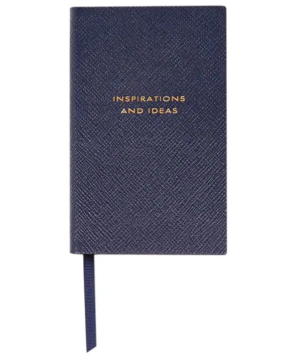 Smythson Panama Inspirations And Ideas Textured Leather Notebook