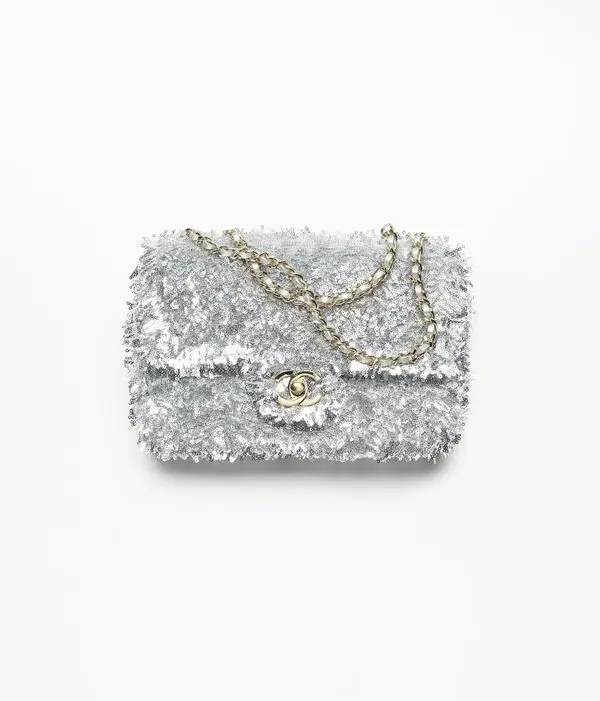 Chanel Small Flap Bag - Silver