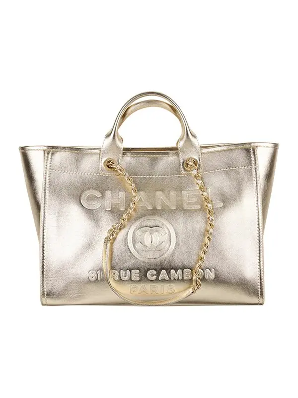 Chanel Gold Large Shopping Bag