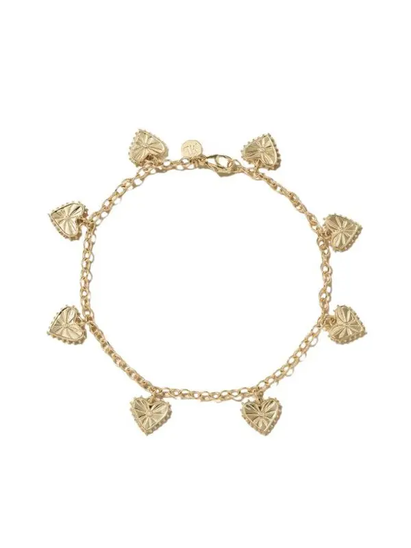 MARLO LAZ Agape 14-karat Diamond Anklet - Gold