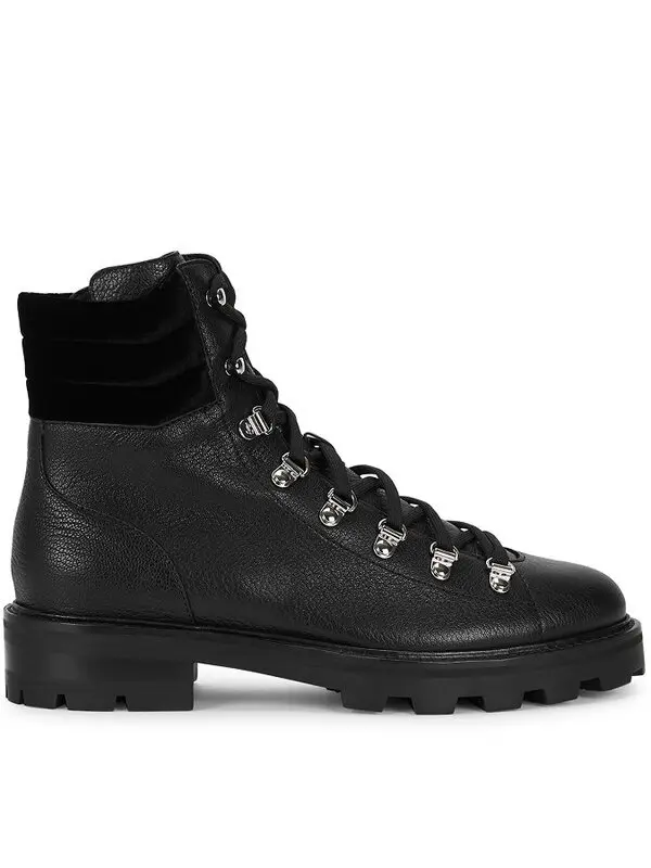 JIMMY CHOO Eshe 40 Black Leather Biker Boots