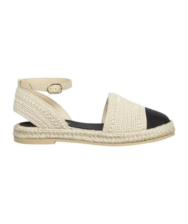 Chanel - Embroidery & Grosgrain Espadrilles
