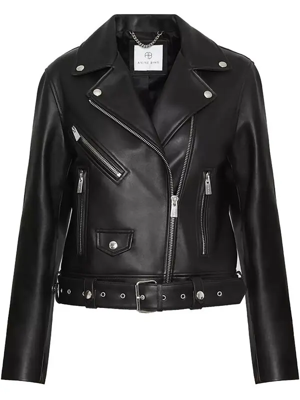ANINE BING Benjamin Moto Jacket Black