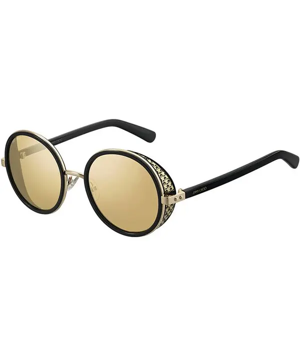 JIMMY CHOO Andien Textured Round Sunglasses