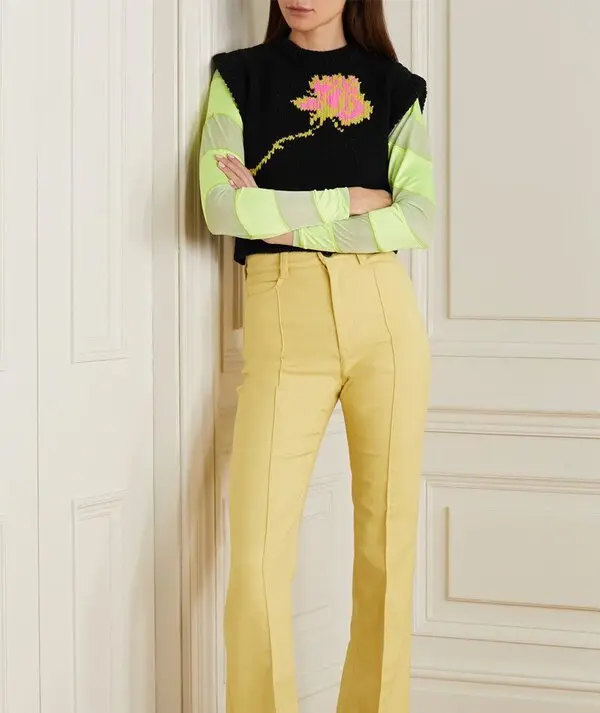 MERYLL ROGGE Intarsia Wool Sweater