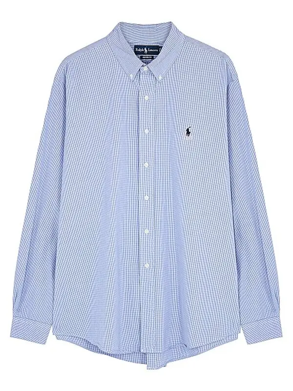 1/OFF PARIS Ralph Lauren Blue Checked Cotton Shirt