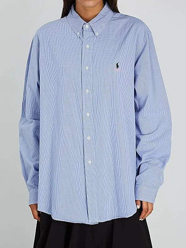1/OFF PARIS Ralph Lauren Blue Checked Cotton Shirt