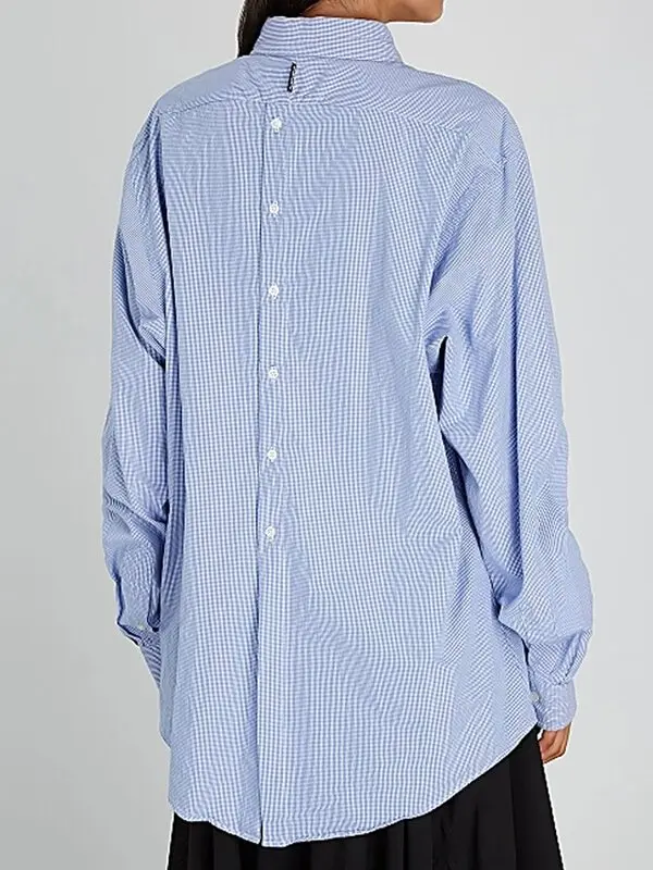 1/OFF PARIS Ralph Lauren Blue Checked Cotton Shirt