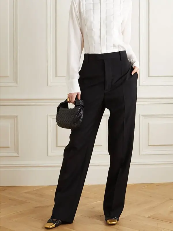 Bottega Veneta Wool-gabardine Wide-leg Pants