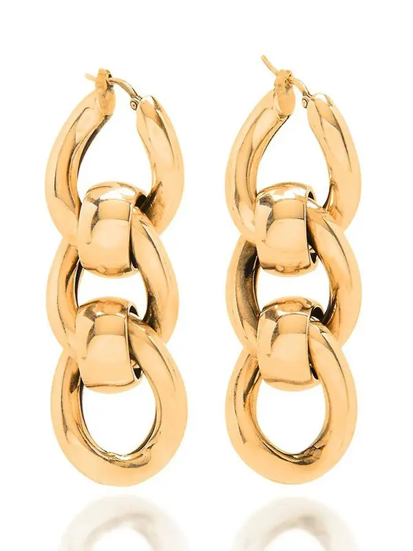 Bottega Veneta Chain Metal Drop Earring