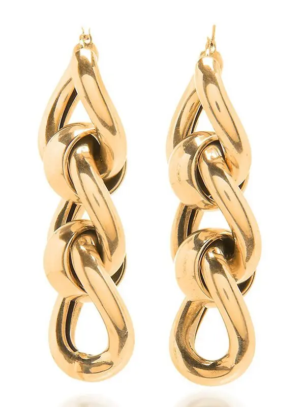Bottega Veneta Chain Metal Drop Earring