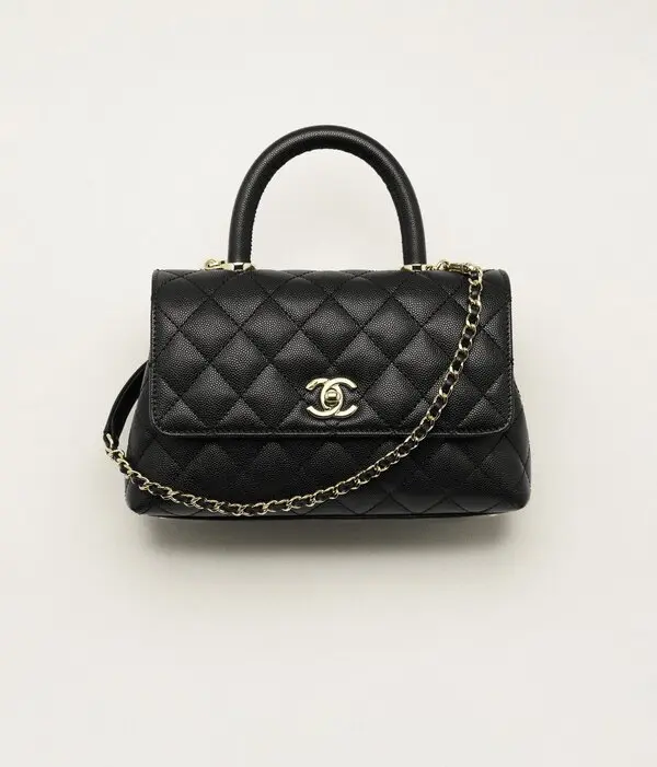 Chanel Flap Bag With Top Handle - Black