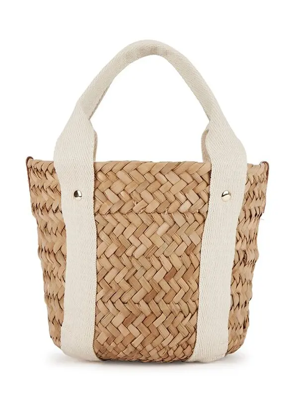 KAYU Colbie Mini Woven Straw Basket Bag