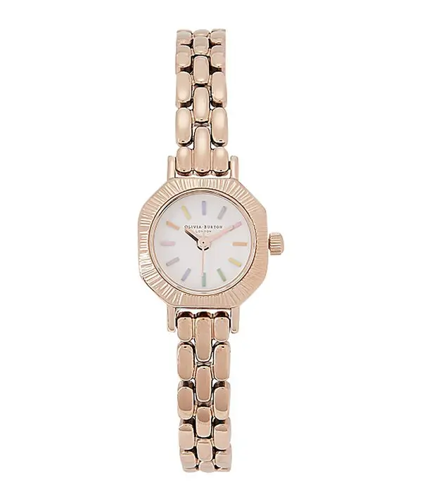 OLIVIA BURTON Rainbow Mini Rose Gold-tone Watch